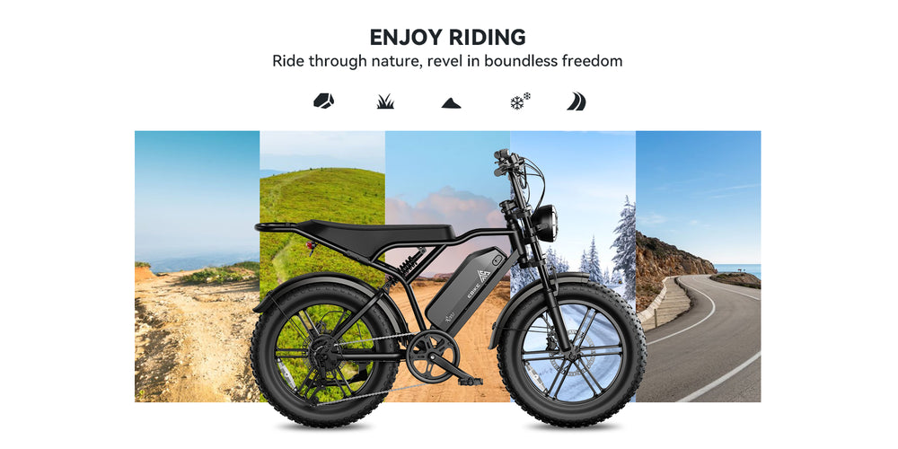TST R002 20'' 1500W Full Suspension Moped-style Electric Bike